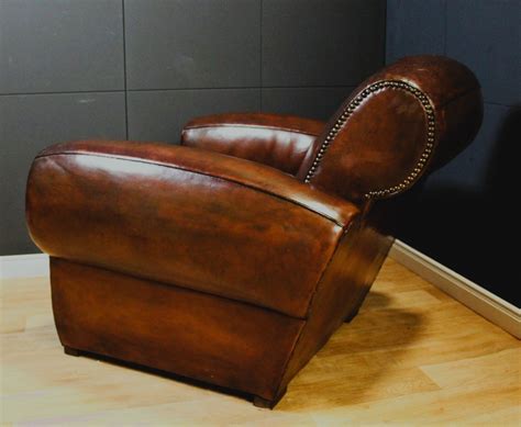 Proantic Grand Paire De Superb Fauteuils Club Art Deco