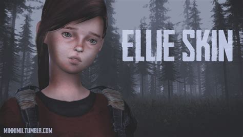 Minnimiiﾟ ELLIE SKIN The Last of Us First of id like to Sims