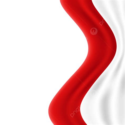 Indonesia Flag Side Frame On Transparent Background Vector Flag The