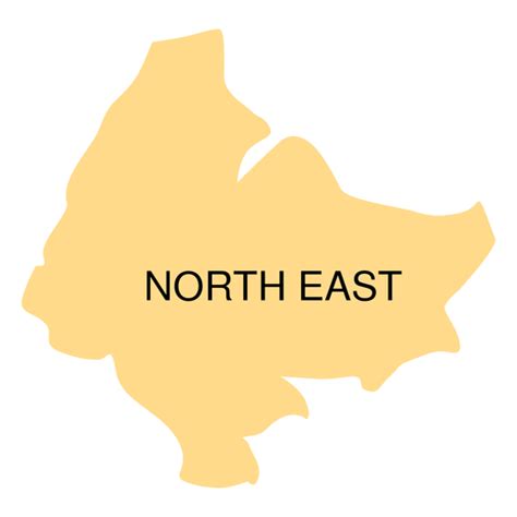 Design Png E Svg De Mapa Do Distrito Do Nordeste Para Camisetas