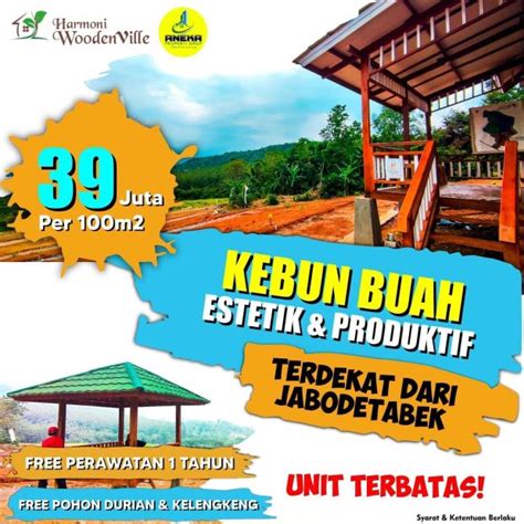 JUAL TANAH KEBUN BUAH ESTETIK PRODUKTIF