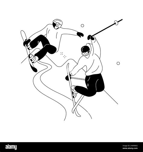 Winter Extreme Sports Abstract Concept Vector Illustration Stock Vector Image And Art Alamy