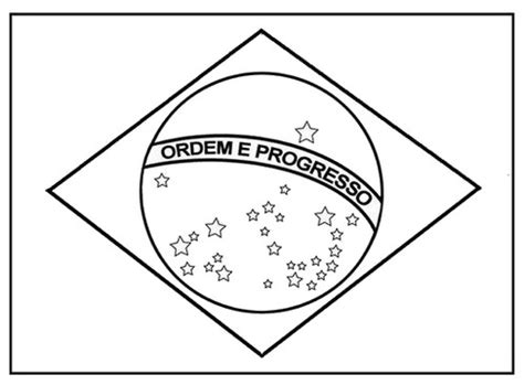 Desenho De Bandeira Do Brasil Grande Para Colorir Tudodesenhos