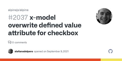 X Model Overwrite Defined Value Attribute For Checkbox Issue 2037