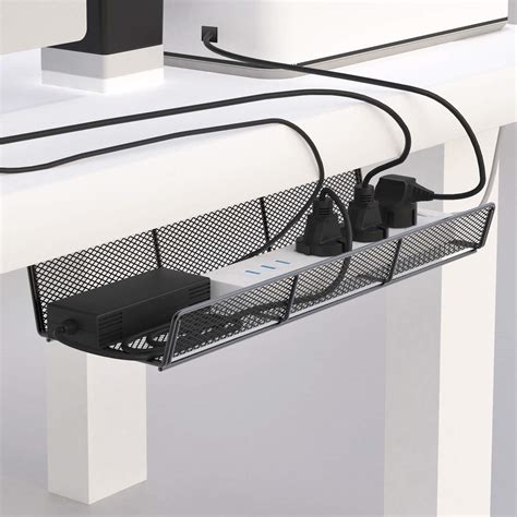 Buy Under Desk Cable Management Tray Univivi Mesh Metal Wire Cable