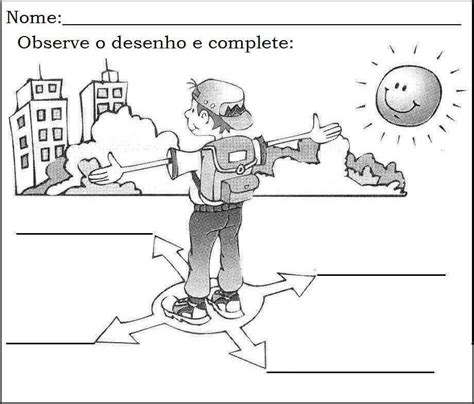 Fichas E Atividades Os Pontos Cardeais Educa O Online