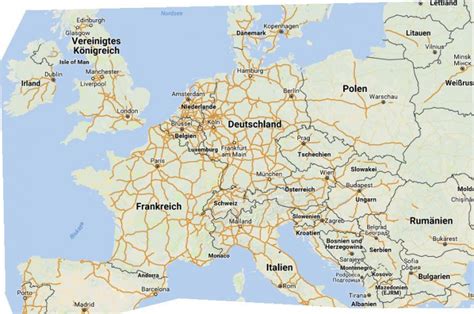 Europakarte Europakarte leer Länder Europas auf der Landkarte