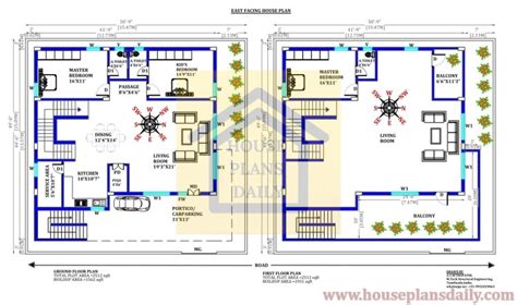 3BHK Home Duplex Floor Plan 2500 Sqft House House Plan And