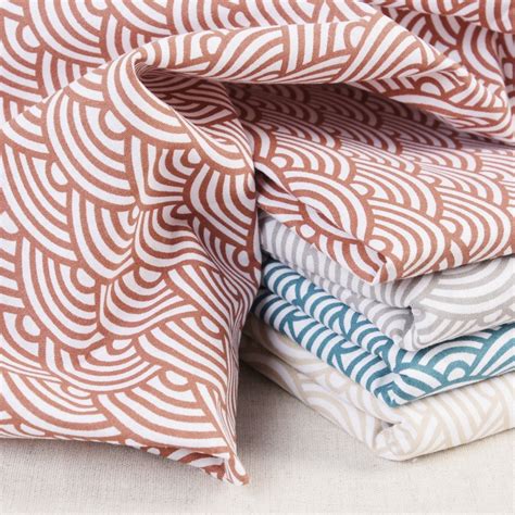 Tissu Japan Coton Fils Bleu Canard Tissus Des Ursules