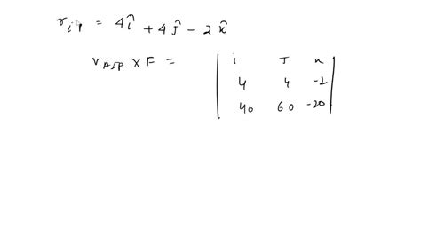 solved determine the moment of the force at a about point p use vector analysis and express