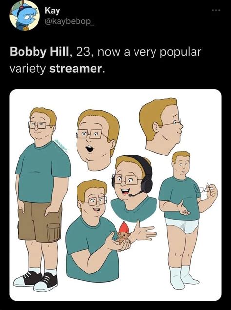 Adult Bobby Hill Has Such A Bob Vibe Rdistractible