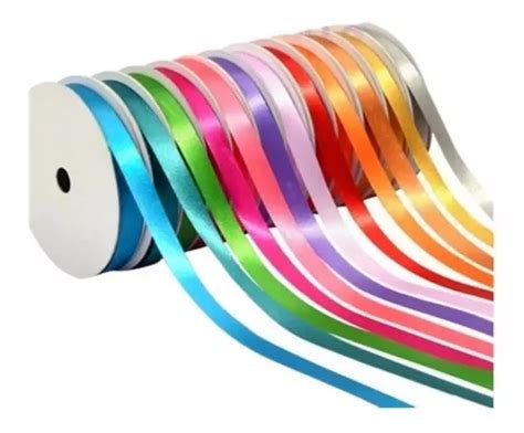 Rollo De List N Satinado Una Cara Mm Colores Varios