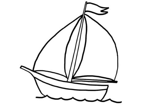 Bateau Coloriage Dessin Voilier Petit Voile Boat Barcos Imprimer