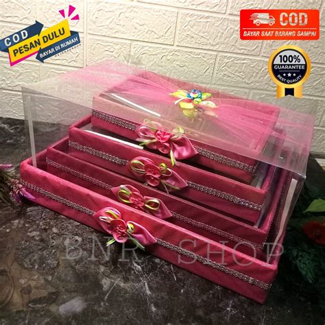 Jual Kotak Seserahan Pernikahan Murah Set Lengkap Isi 4 Box Hantaran