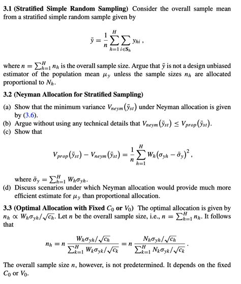 3 1 stratified simple random sampling consider the