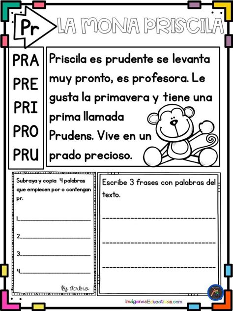 250 FICHAS PARA TRABAJAR LAS SÍLABAS TRABADAS Imagenes Educativas