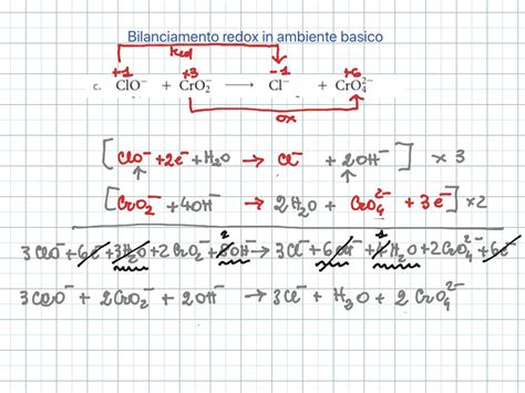 Bilanciamento Redox In Ambiente Basico Science Chemical Reactions