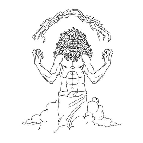 Desenhos De Zeus Para Colorir Pintar E Imprimir ColorirOnline