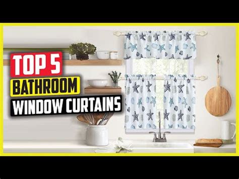 Best Bathroom Window Curtains Review YouTube