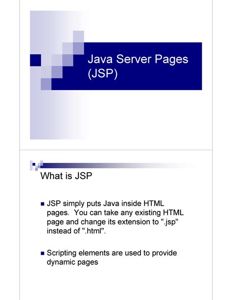 java server pages introduction java server pages jsp what is jsp jsp simply puts java inside