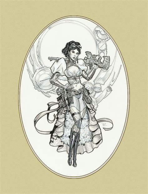 Épinglé sur Pin Up steampunk Michael Dooney