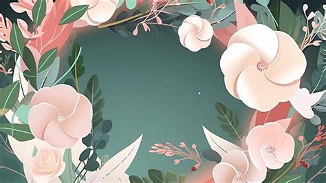 웨딩 만화 꽃 배경 테두리 혼례 신선한 꽃 액자 배경 일러스트 및 사진 무료 다운로드 Pngtree