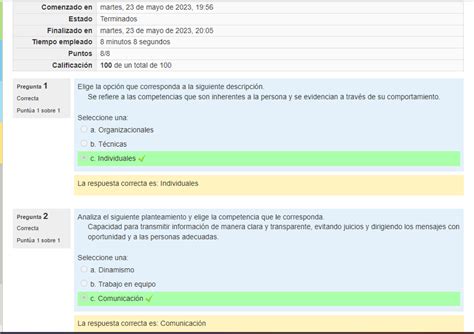 Examen Talento Humano Y Competencias Gestion Del Talento Humano