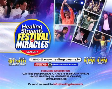 Healing Streams Festival Of Miracles With Pastor Chris Where The