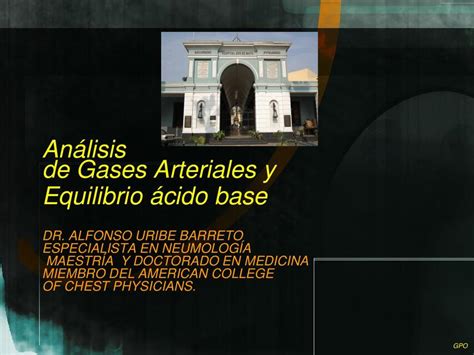 Análisis de gases arteriales y equilibrio ácido base Jerson Guitton