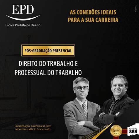 Pós Graduação Presencial EPD Escola Paulista de Direito