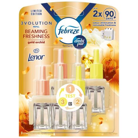 Ambi Pur 3Volution Refill Gold Orchid Febreze 20ml Twin Pack