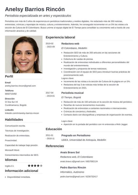 Pasos Para Hacer Una Hoja De Vida En Word Image To U