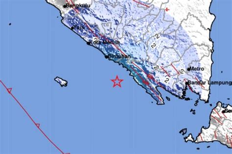 Malam Ini Gempa Bumi M 4 9 Guncang Pesisir Barat Sumsel TIMES Indonesia