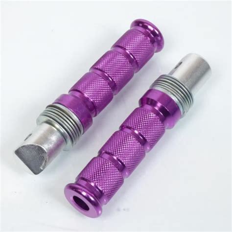 Paire Repose Cale Pied Passager Aluminium Violet Pour Moto Honda 500 CB