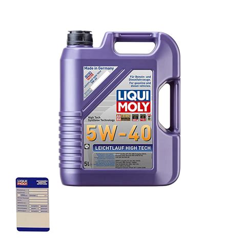 Liqui Moly 3864 Motoröl Leichtlauf High Tech 5 W 40 5L Kanister AUDI