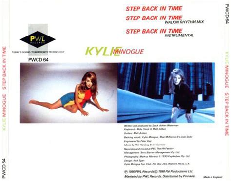 Car Tula Trasera De Kylie Minogue Step Back In Time Cd Single Portada