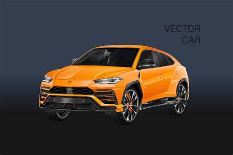Ilustración de coche deportivo Vector Premium