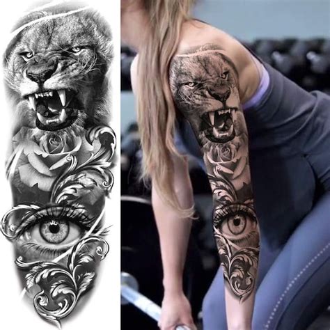 Realistic Lion Tattoo