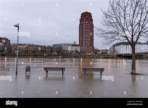 Hochwasser Hochwasser Hochwasser Wetter Winter Immagini E Fotografie