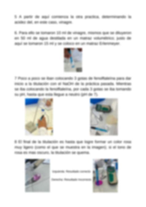 SOLUTION Pr Ctica De Qu Mica 2 Y 3 Preparaci N De Soluciones Y