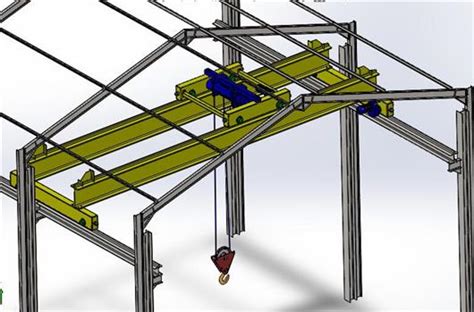 桥式起重机3D模型下载 三维模型 SolidWorks模型 制造云 产品模型