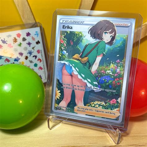 Erika Custom Goddess Story Waifu Trainer Pokegirl Card Etsy UK