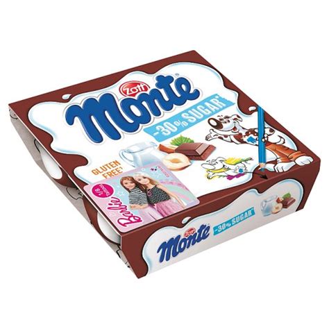 Zott Monte Milk Dessert With Chocolate Hazelnuts And 30 Sugar 4 X 55