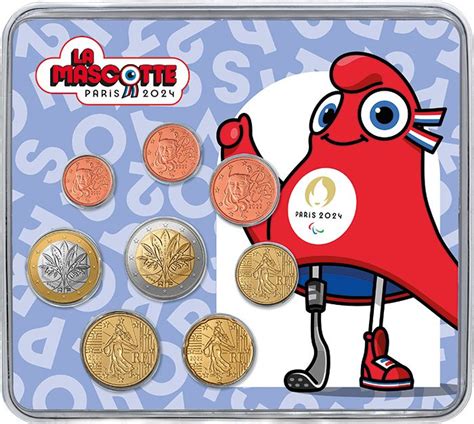 Pièce France Monnaie de Paris Mascotte Jeux Paralympiques Paris 2024