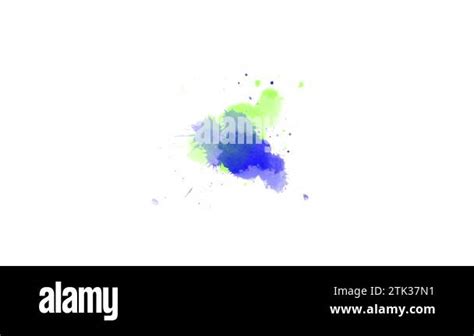 Ink Transitions Splatter Blot Spreading Watercolor Paint Brush Stroke