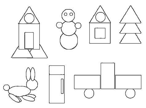 Formas Con Figuras Geometricas Para Colorear Image To U