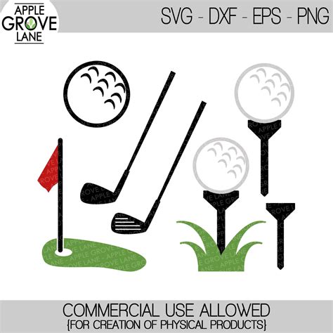 An Image Of A Golf Ball And Tees
