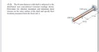 Answered The Mm Diameter Solid Shaft Bartleby