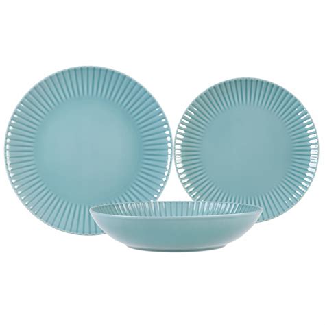 ZESTAW PORCELANOWYCH TALERZY OBIADOWYCH DLA 6 OS LUBIANA DAISY 18EL