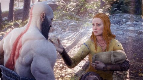 Kratos Meets His Wife And Baby Atreus Scene God Of War Ragnarok K